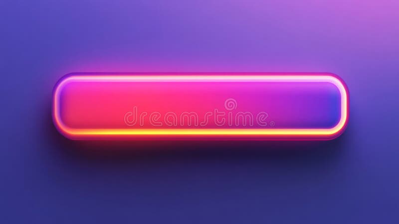 Glowing Rounded Rectangle with Pink To Purple Gradient on Dark Purple ...