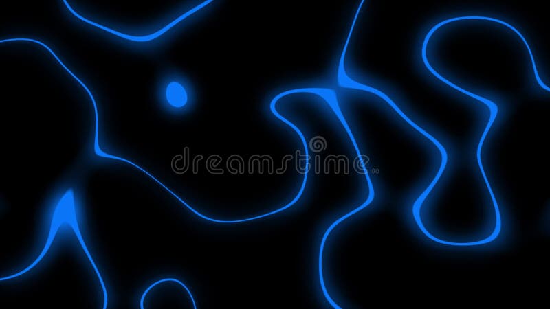Neon Blue and Royal Blue Colors Vector Line Art Drawing of a Leopard ...
