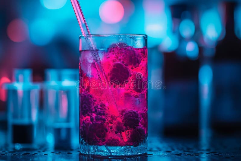 Glowing Samples are the Focus of a Laboratory Experiment Taking Place ...