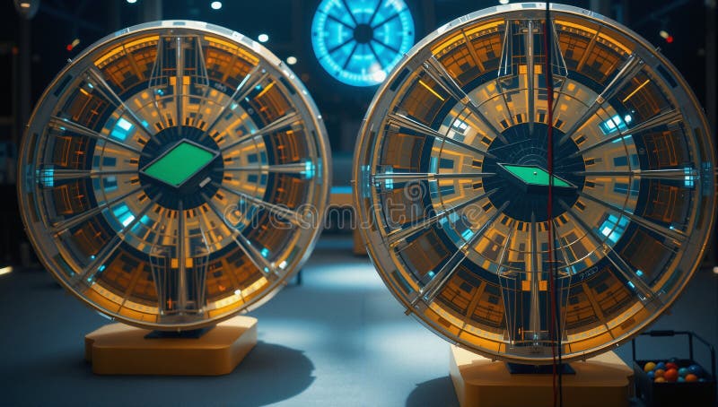 Glowing Sci-Fi Navigation Instruments Stock Image - Image of space ...