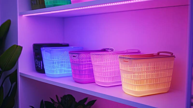 A Glowing Set of Reusable Shopping Baskets Styled with Visible Logos ...
