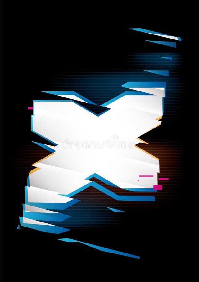Glowing Shape with Refraction Effect Stock Illustration - Illustration ...