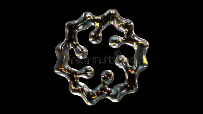 Glowing Round Shape with Rotation Animation Stock Footage - Video of ...