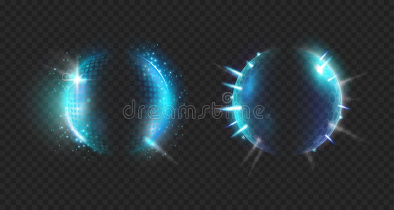 Glowing Shield Sphere, Safety and Protection Stock Illustration ...