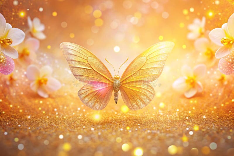 Glowing Shimmer with Tiny Iridescent Wing Like Flecks Stock ...