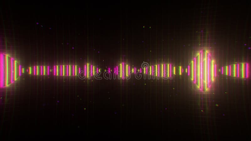 Glowing Soundwave 3D Render Illustration Stock Illustration ...