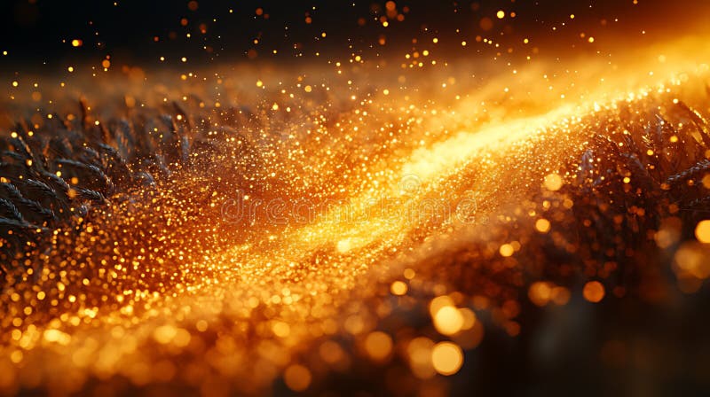 Glowing Sparks, Field, Night, Energy, Abstract, Background, Texture ...