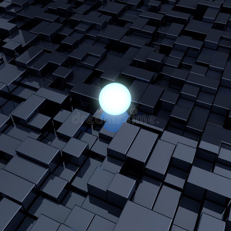 Glowing sphere stock illustration. Illustration of block - 25270591