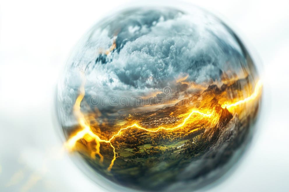 A Glowing Sphere Emitting Electric Sparks, Useful for Science or ...