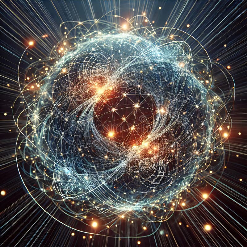Glowing Sphere with Star Generative for AI Stock Illustration ...