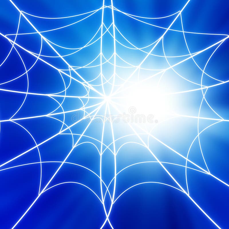 Glowing spider web stock illustration. Illustration of background - 6693169