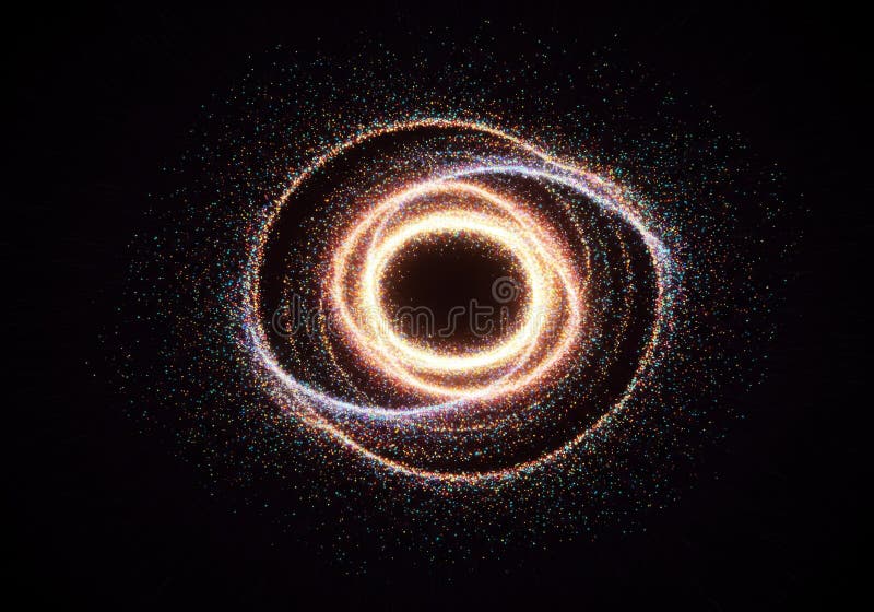Glowing Spiral Light Particle Background Stock Illustration ...