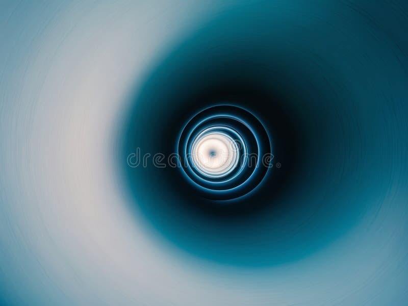 Glowing Spiral Vortex in Blue with Bright Center Digital Abstract Light ...