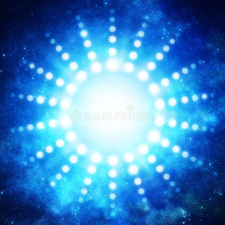 Glowing spots in circle stock illustration. Illustration of star - 32652539