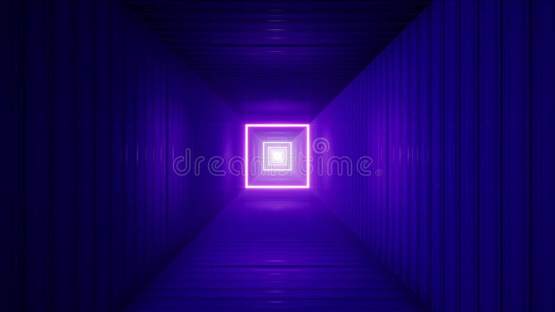 Glowing Square Light in the Desert Tunnel Vj Loop Stock Video - Video ...