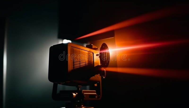 Glowing Stage Light Illuminates Modern Performance Space Generated by ...