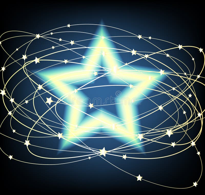 Glowing Star stock illustration. Illustration of christmas - 11672998