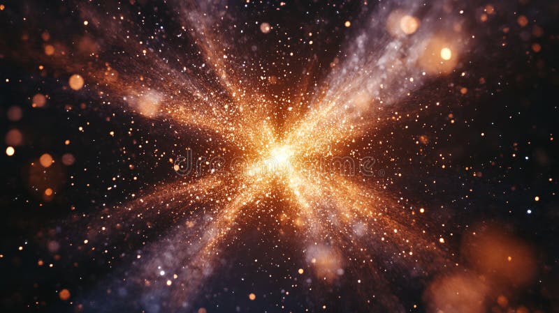 Glowing Star and Energy Burst with Shiny Light Flare and Motion Effects ...