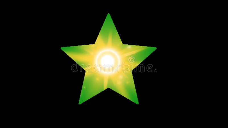 Glowing Star Motion Graphics with Night Background Stock Video - Video ...