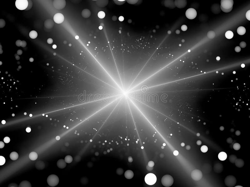 The Star of the Particles Vector Stock Vector - Illustration of ...
