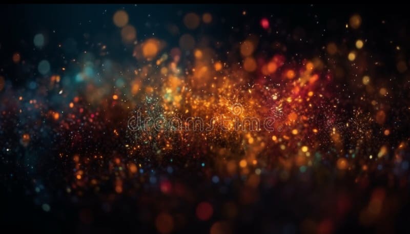 Glowing Star Shapes Exploding in Vibrant Colors Generated by AI Stock ...