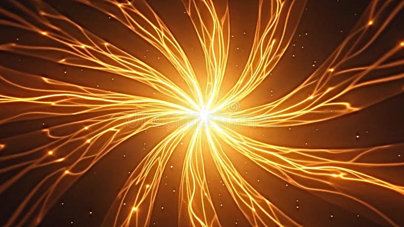 A Glowing Starburst Radial Rays Design Flows Gracefully, Generative AI ...