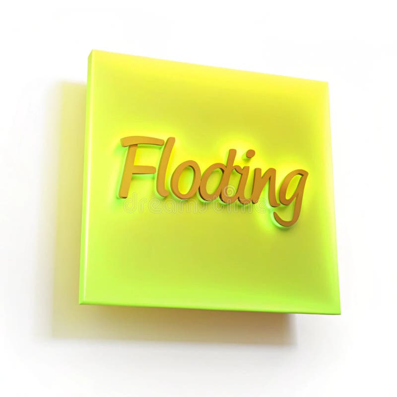 Glowing Sticky Note with Floating Text Animation Stock Illustration ...