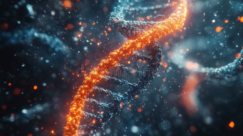 Glowing Strands of DNA Illustrate the Complex Process of Gene Editing ...