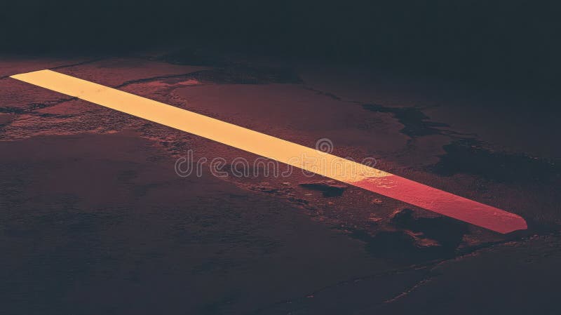 A Glowing Strip of Light on a Textured Surface Creates a Striking ...