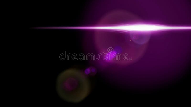 Glowing Stripe. Purple Flashes of Light on a Black Background. Glowing ...