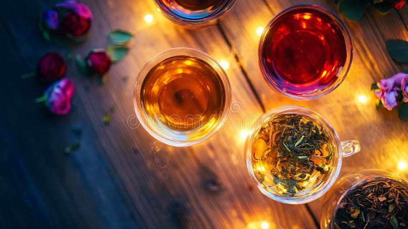 A Glowing Subscription Flyer for Tea Tasting Experiences Styled with ...