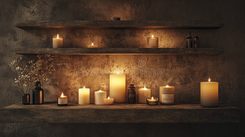A Glowing Subscription Service Flyer for Luxury Candles Styled on a ...