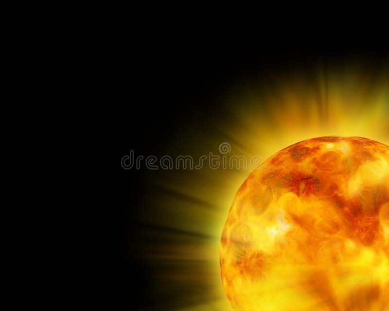 Glowing Sun stock illustration. Illustration of sizzle - 3525273