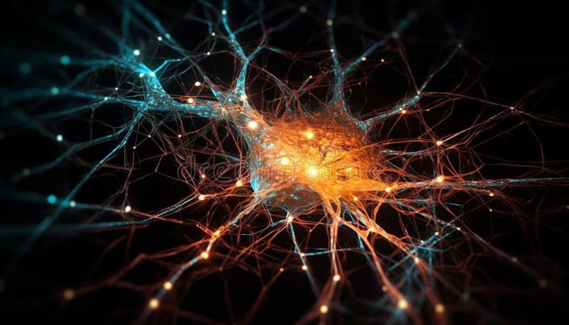 Glowing Synapses Connect Nerve Cells in the Human Brain Communication ...