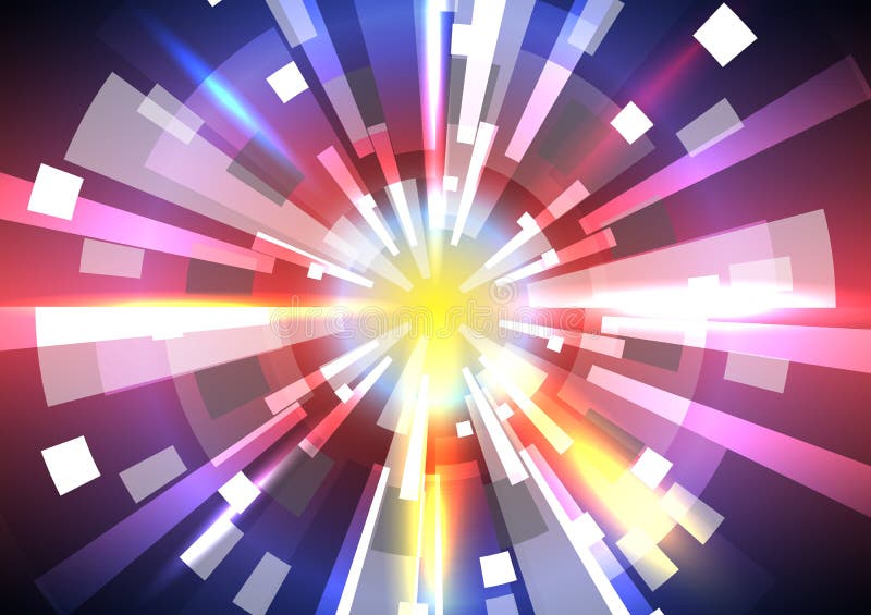 Glowing Technology Speed. Communication Data Link. Connection System of ...