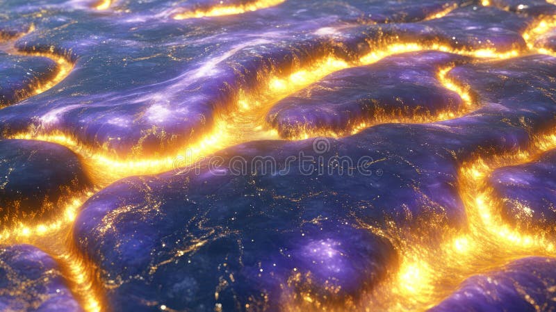A Glowing, Textured Surface Resembling Molten Lava or Cosmic Energy ...