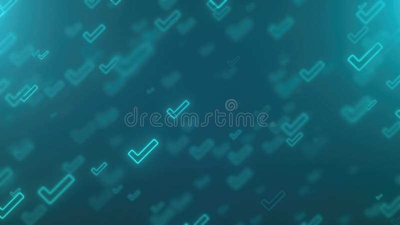 Glowing Tick symbols stock illustration. Illustration of design - 286280425