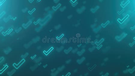 Glowing Tick symbols stock illustration. Illustration of design - 286280425
