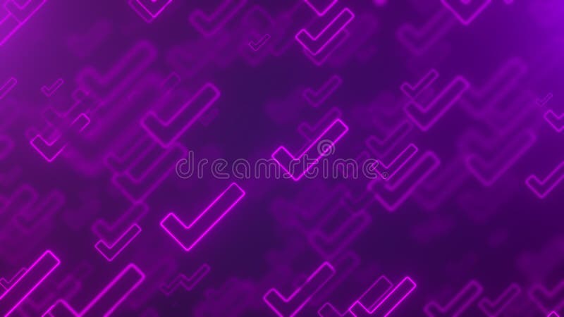 Glowing Tick symbols stock footage. Video of correct - 286277622