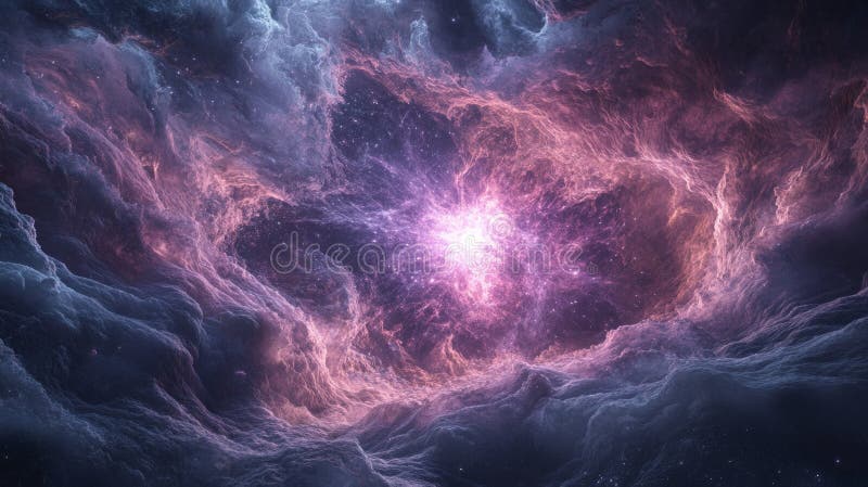 Glowing Translucent Particle Cloud Representing Antimatter and ...