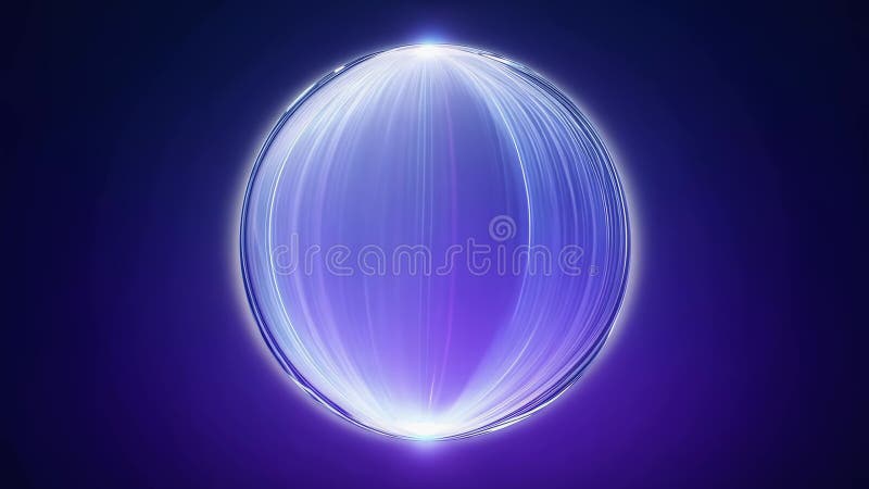 Glowing, Translucent Sphere Radiates Light Waves in a Meditative Rhythm ...