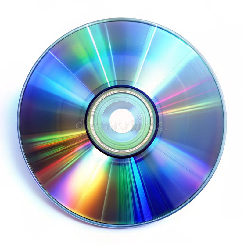 Glowing Transparent CD with Animated Spinning Motion Stock Illustration ...