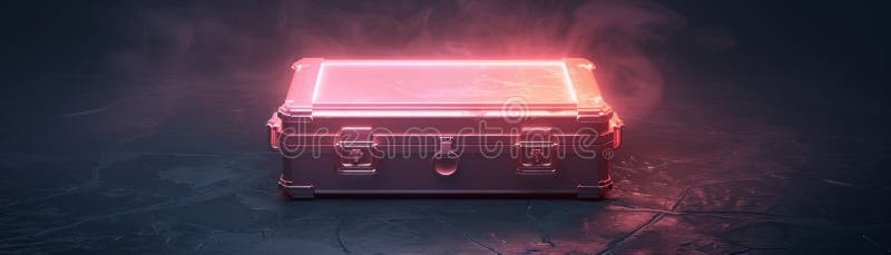 A Glowing Treasure Chest with a Magical Aura Stock Photo - Image of ...