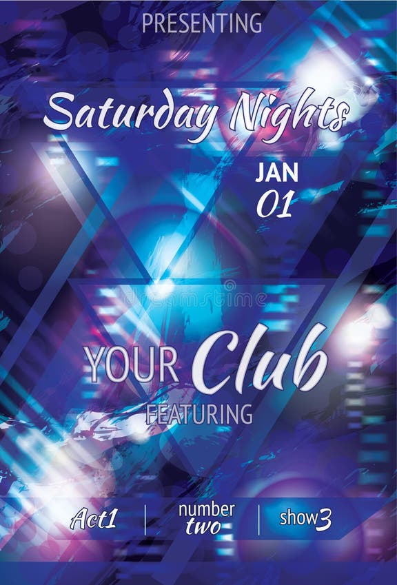 Glowing Triangle Flyer Design Stock Vector - Illustration of bokeh ...