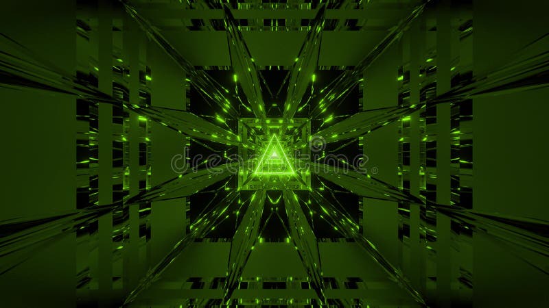 Glowing Triangle Wireframe Design 3d Illustration Background Wallpaper ...