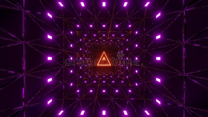 Glowing Triangle Wireframe Design 3d Illustration Background Wallpaper ...