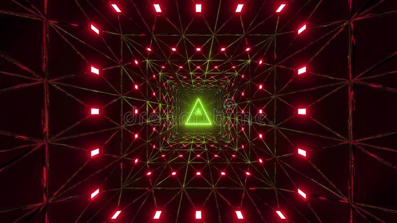 Glowing Triangle Wireframe Design 3d Illustration Background Wallpaper ...