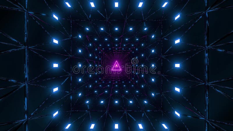 Glowing Triangle Wireframe Design 3d Illustration Background Wallpaper ...
