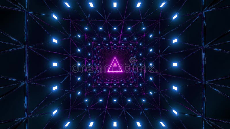 Glowing Triangle Wireframe Design 3d Illustration Background Wallpaper ...