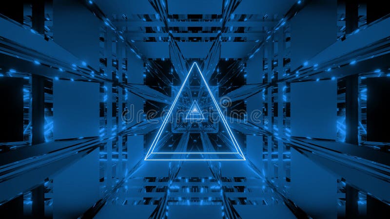 Glowing Triangle Wireframe Design 3d Illustration Background Wallpaper ...